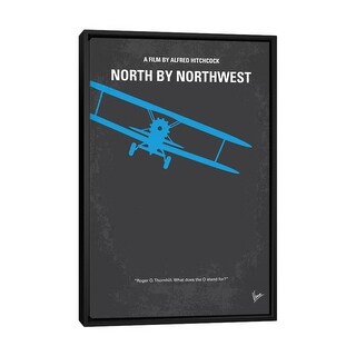 iCanvas "North By Northwest Minimal Movie Poster" by Chungkong Framed Canvas Print - Bed Bath ...